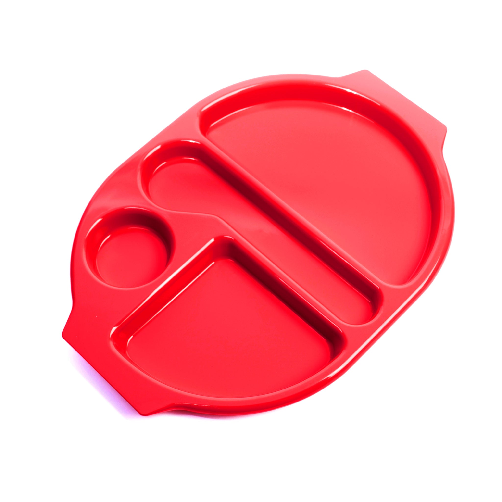 Large Red Meal Tray with 4 Compartments – Stephens Catering Equipment Ltd