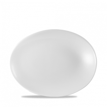 White Oval Orb Plate 9 3/4X7 1/2" Box 12 – Stephens Catering Equipment Ltd